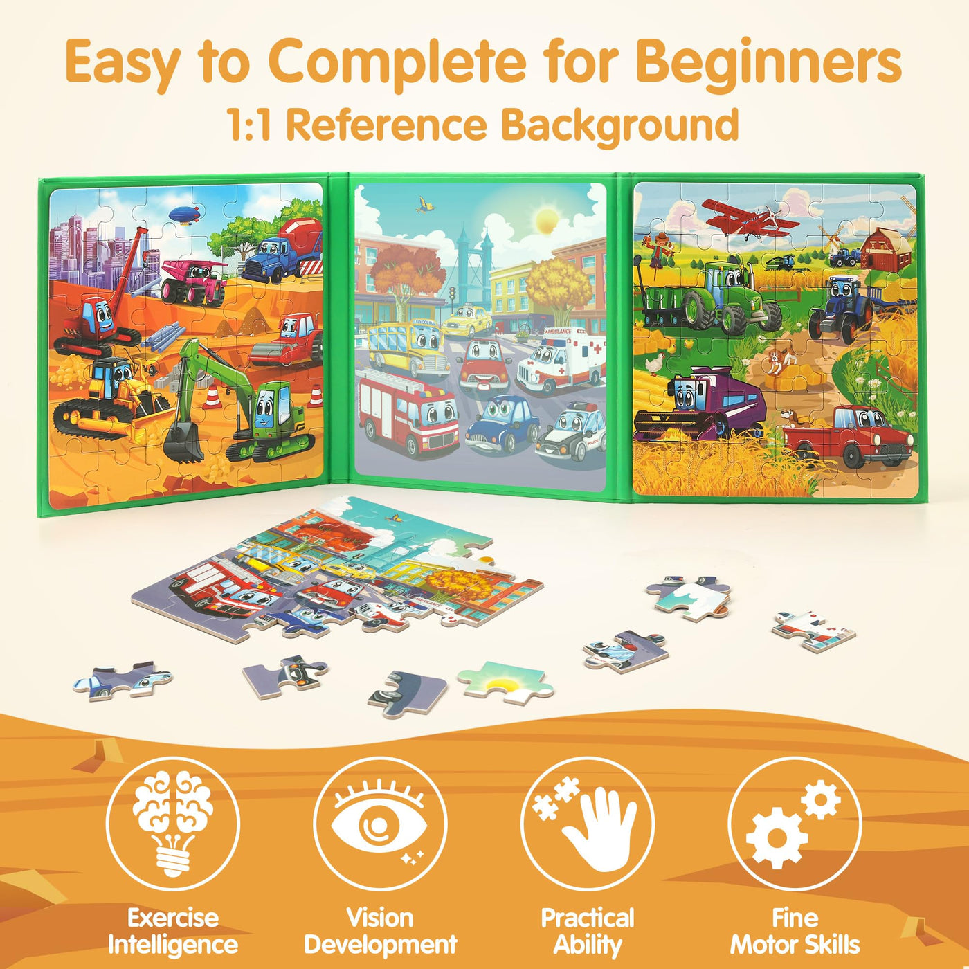 Vehicle Theme Magnetic Puzzles — Synarry