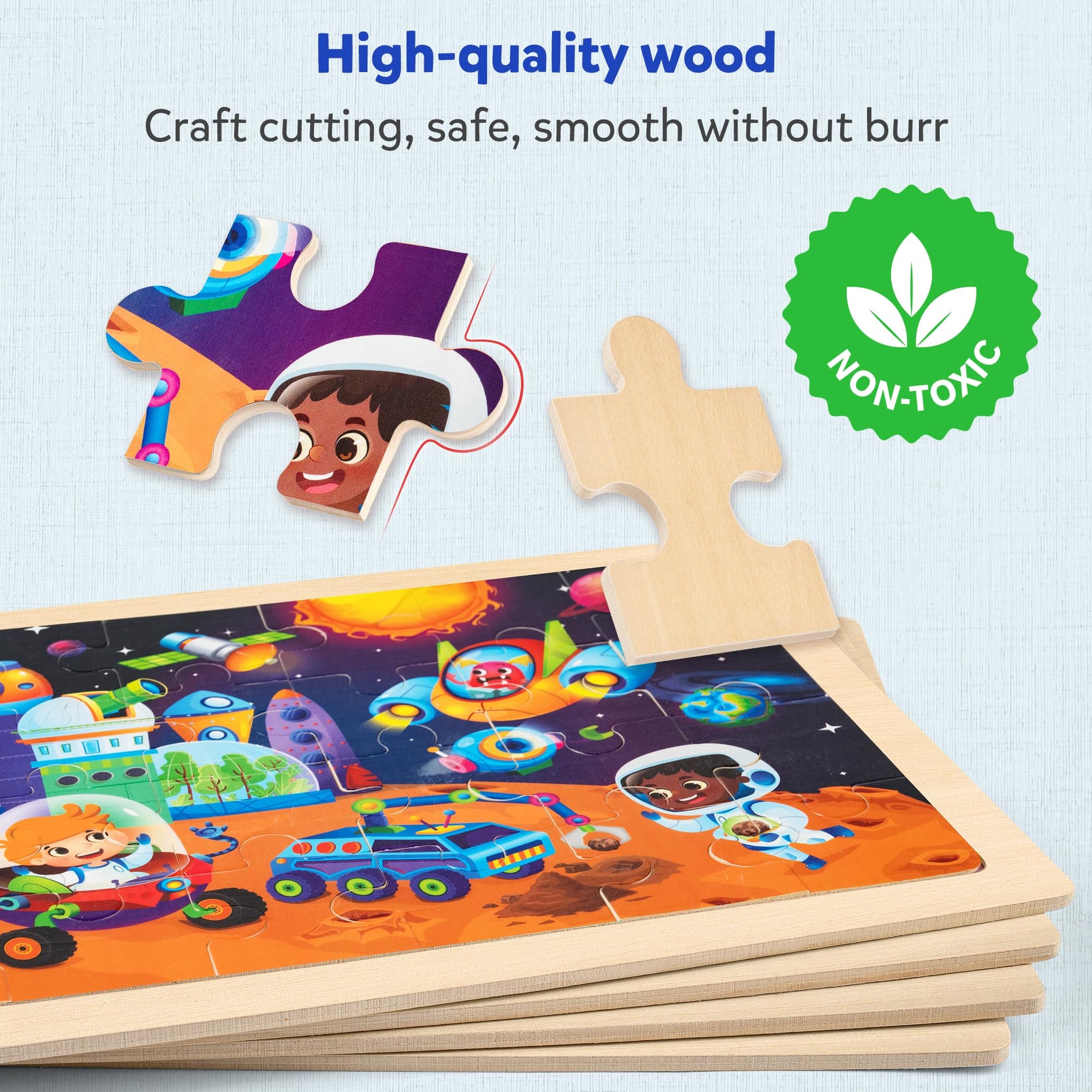 Large Space Planets Solar System Wooden Puzzles — Synarry